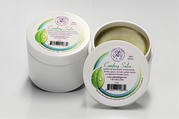 Comfrey Salve 2 oz. Jar – Udder Delight Natural Skincare