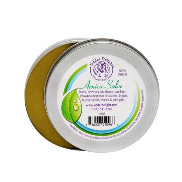 Arnica Salve 3 oz. Tin – Udder Delight Natural Skincare